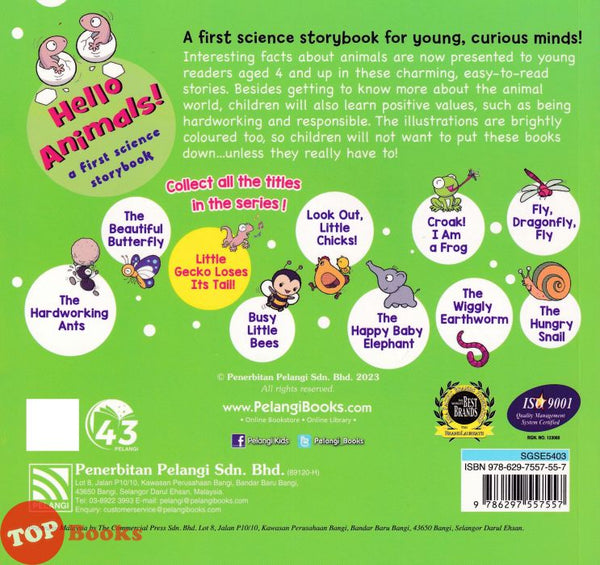[TOPBOOKS Pelangi Kids] Hello Animals ! Little Gecko Loses Its Tail! 3
