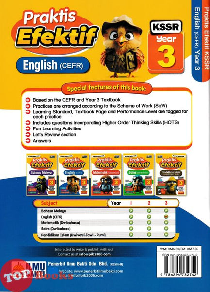 [TOPBOOKS Ilmu Bakti] Praktis Efektif UASA English CEFR Year 3 KSSR (2