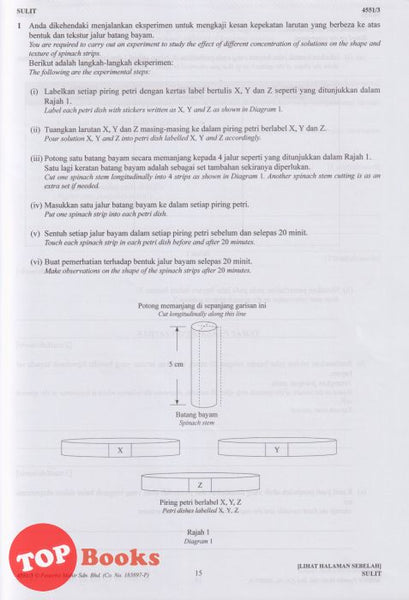 [TOPBOOKS Mahir] Koleksi Kertas Percubaan SPM SBP Ujian Amali Biologi