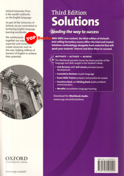 [TOPBOOKS Oxford ] Solutions Intermediate Workbook Third Edition