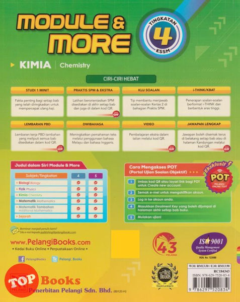 [TOPBOOKS Pelangi] Module & More Kimia Tingkatan 4 KSSM Dwibahasa (202