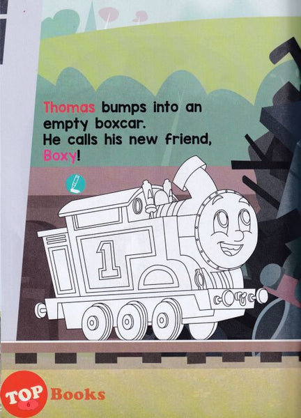 [TOPBOOKS Pelangi Kids] Thomas & Friends Read, Colour, Stick Book 1