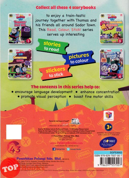 [TOPBOOKS Pelangi Kids] Thomas & Friends Read, Colour, Stick Book 2