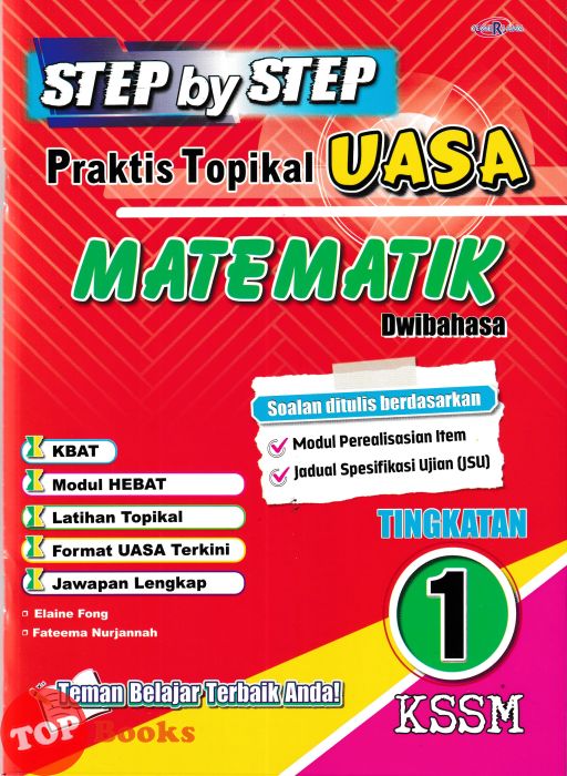 [TOPBOOKS Cemerlang] Step By Step Praktis Topikal UASA Matematik Tingk