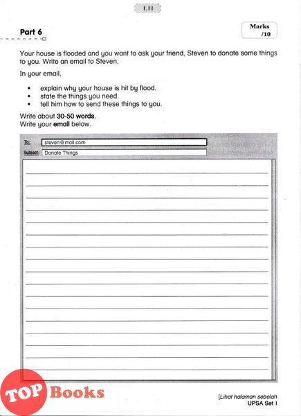 [TOPBOOKS PEP] Kertas Model Vision UASA English Year 6 SJKC KSSR Semak