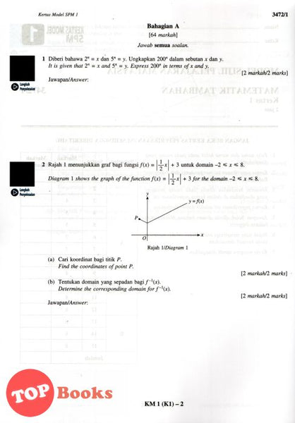 [TOPBOOKS Sasbadi] Full Marks SPM Matematik Tambahan Dwibahasa (2024)