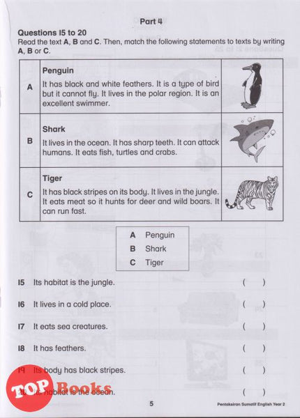 [TOPBOOKS Ilmu Didik] Pentaksiran Sumatif Penggal 1 & 2 English Year 2