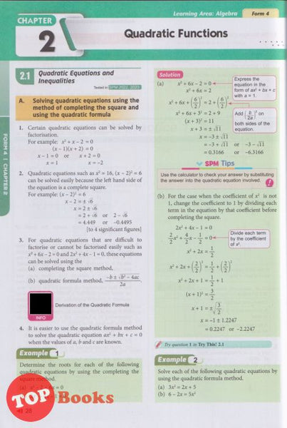 [TOPBOOKS Pelangi] Focus SPM Additional Mathematics Form 4 5 KSSM DLP
