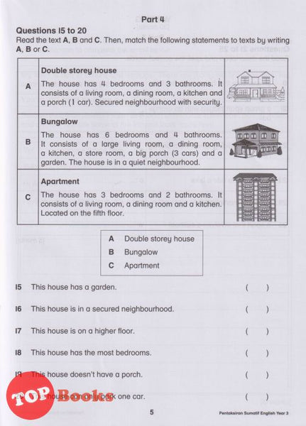 [TOPBOOKS Ilmu Didik] Pentaksiran Sumatif Penggal 1 & 2 English Year 3