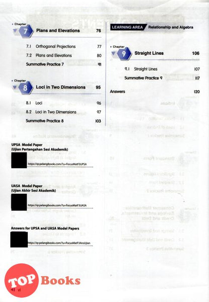 [TOPBOOKS Pelangi] Focus Mathematics Form 3 KSSM (2023)