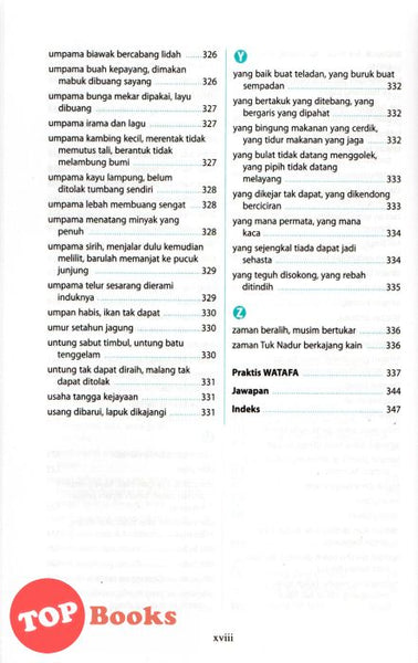 [TOPBOOKS Pelangi] Peribahasa Watafa